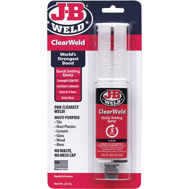 J-B Weld ClearWeld Epoxy – Hemlock Hardware
