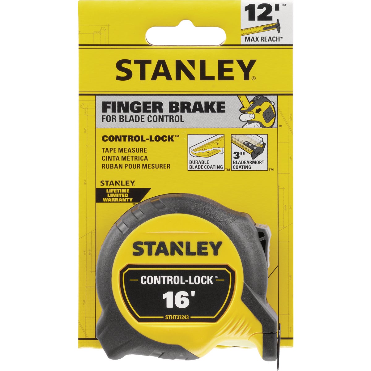 Stanley 16 Ft. Control-Lock Tape Measure – Hemlock Hardware