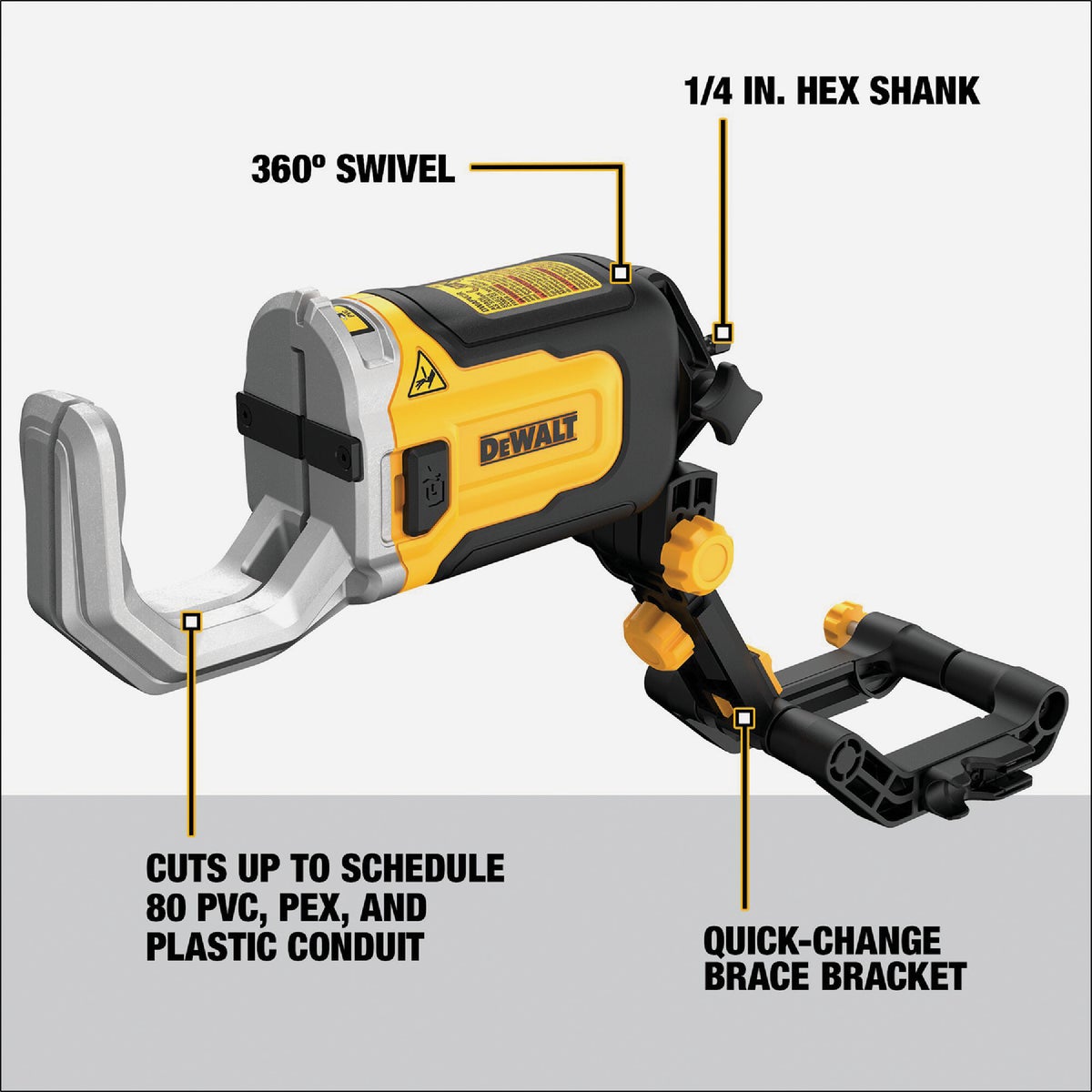 DEWALT IMPACT CONNECT PVC/PEX Pipe Cutter Attachment – Hemlock Hardware