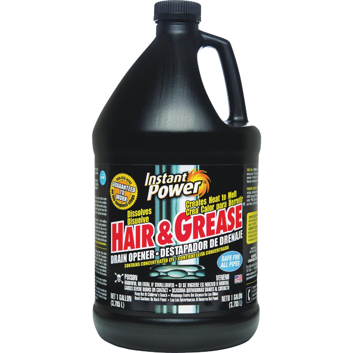 Instant Power Hair & Grease 1 Gal. Liquid Drain Opener – Hemlock Hardware