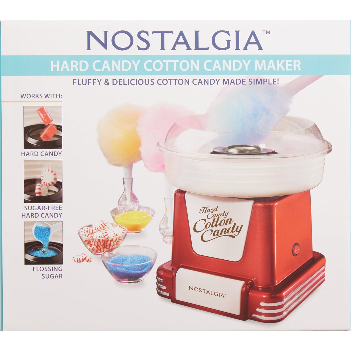 Nostalgia Retro Hard & Sugar-Free Candy Cotton Candy Maker – Hemlock ...