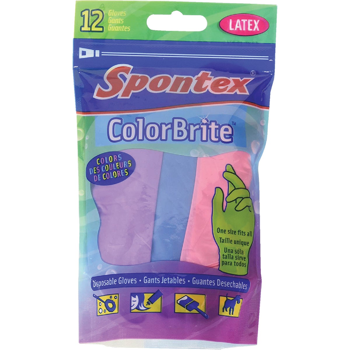 Spontex ColorBrite Disposable Gloves (12-Pack) – Hemlock Hardware