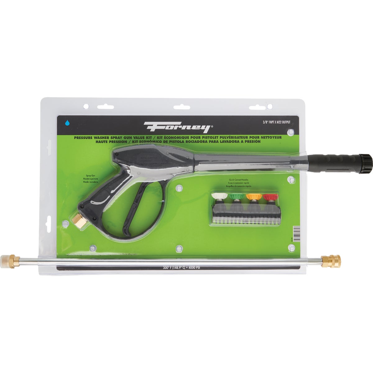 Forney Spray Gun, Lance, Multi-Tip Adjustable Nozzle Value Kit ...