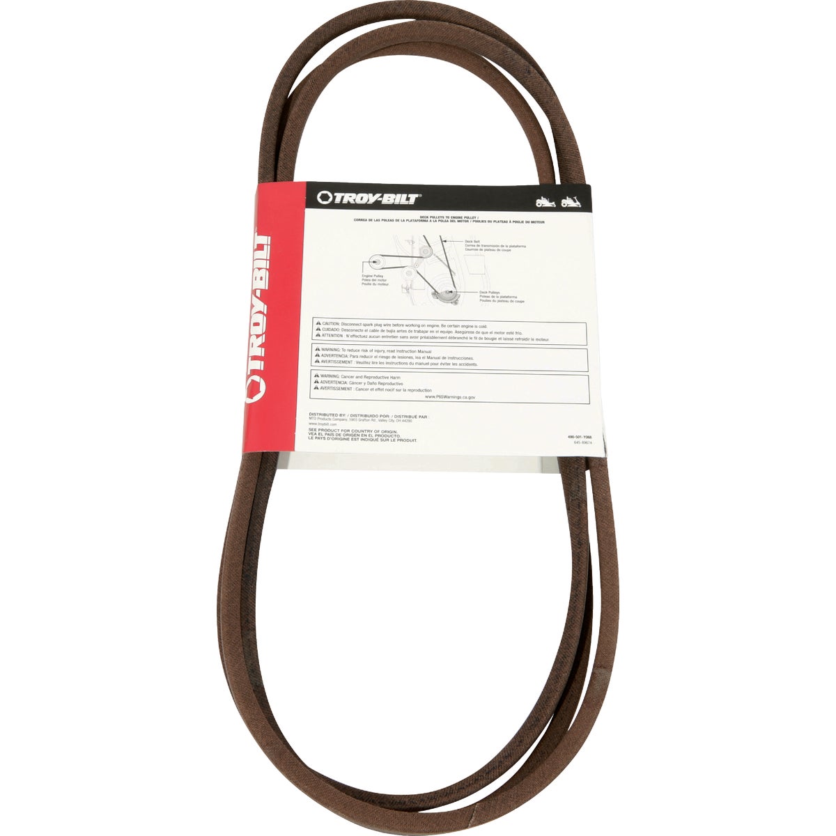 Troy-Bilt 46 In. Deck Belt for Lawn Tractors & Zero-Turn Mowers ...