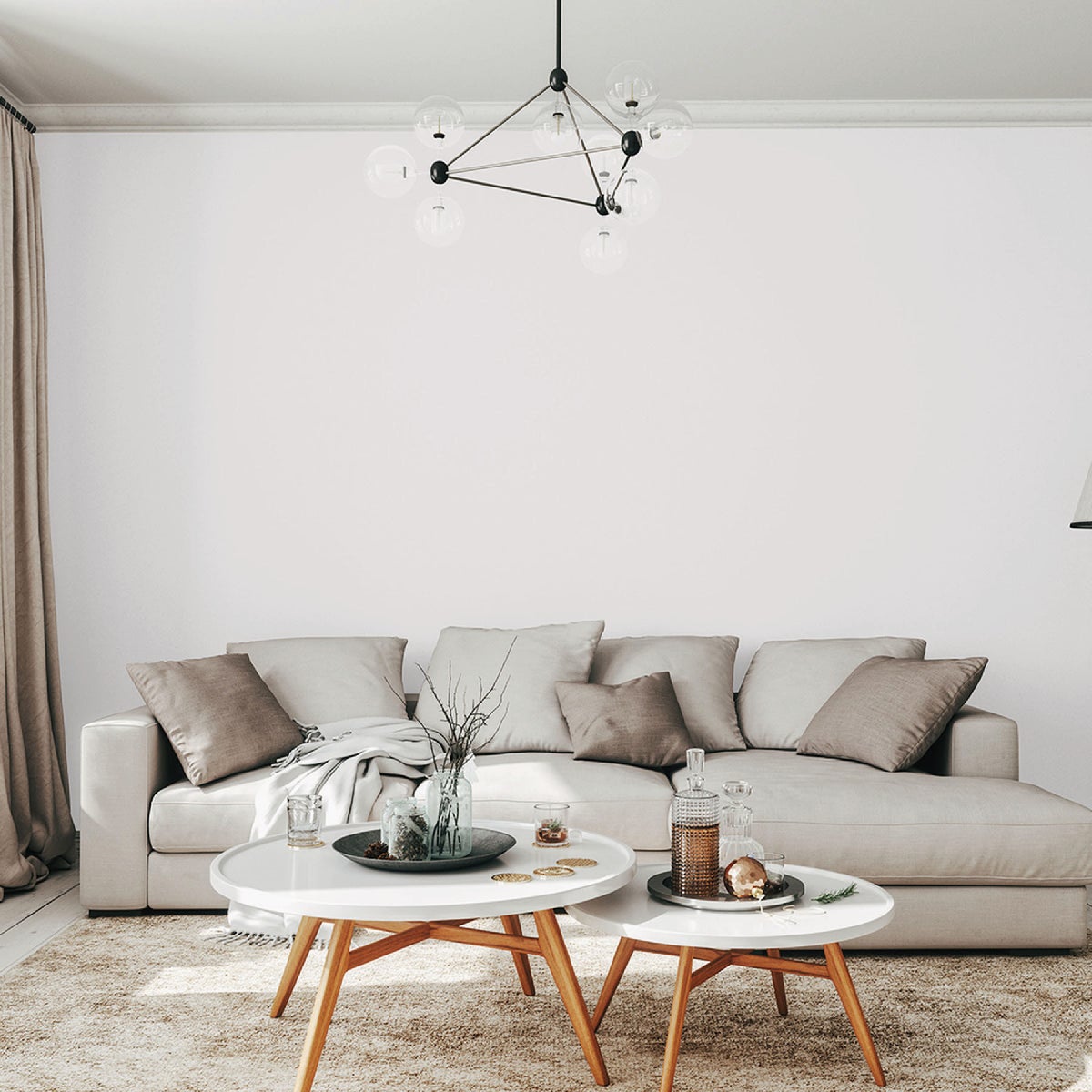 Rust-Oleum Sure Color Eggshell Alpine White Interior Wall Paint and Pr ...