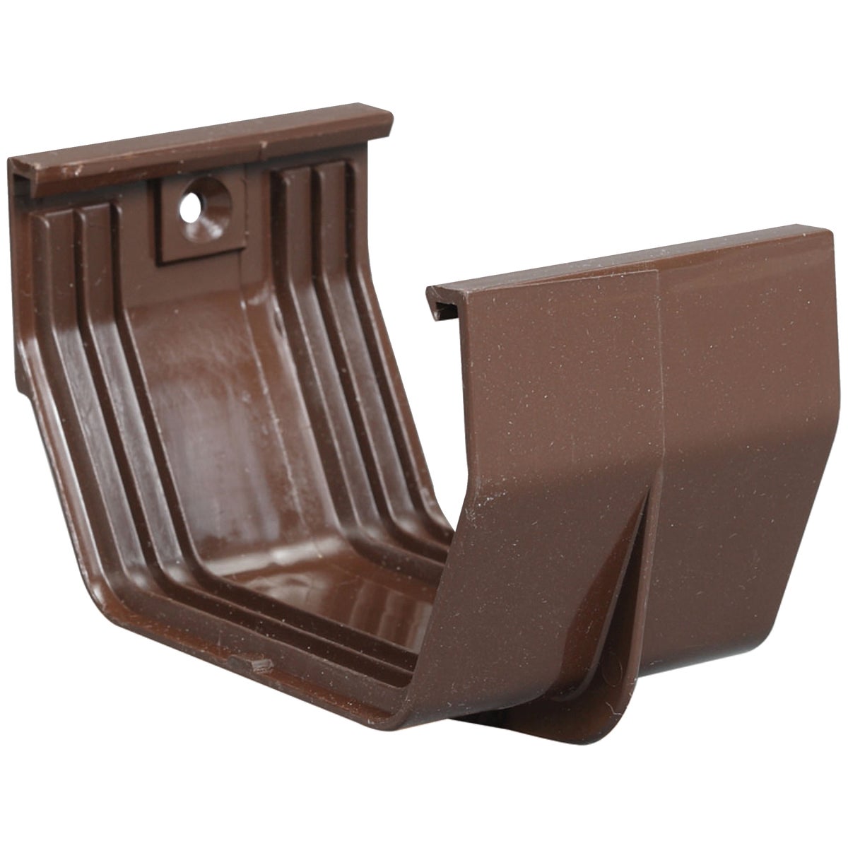 Amerimax 5 In. Contemporary Brown Vinyl Gutter Slip Joint Connector ...