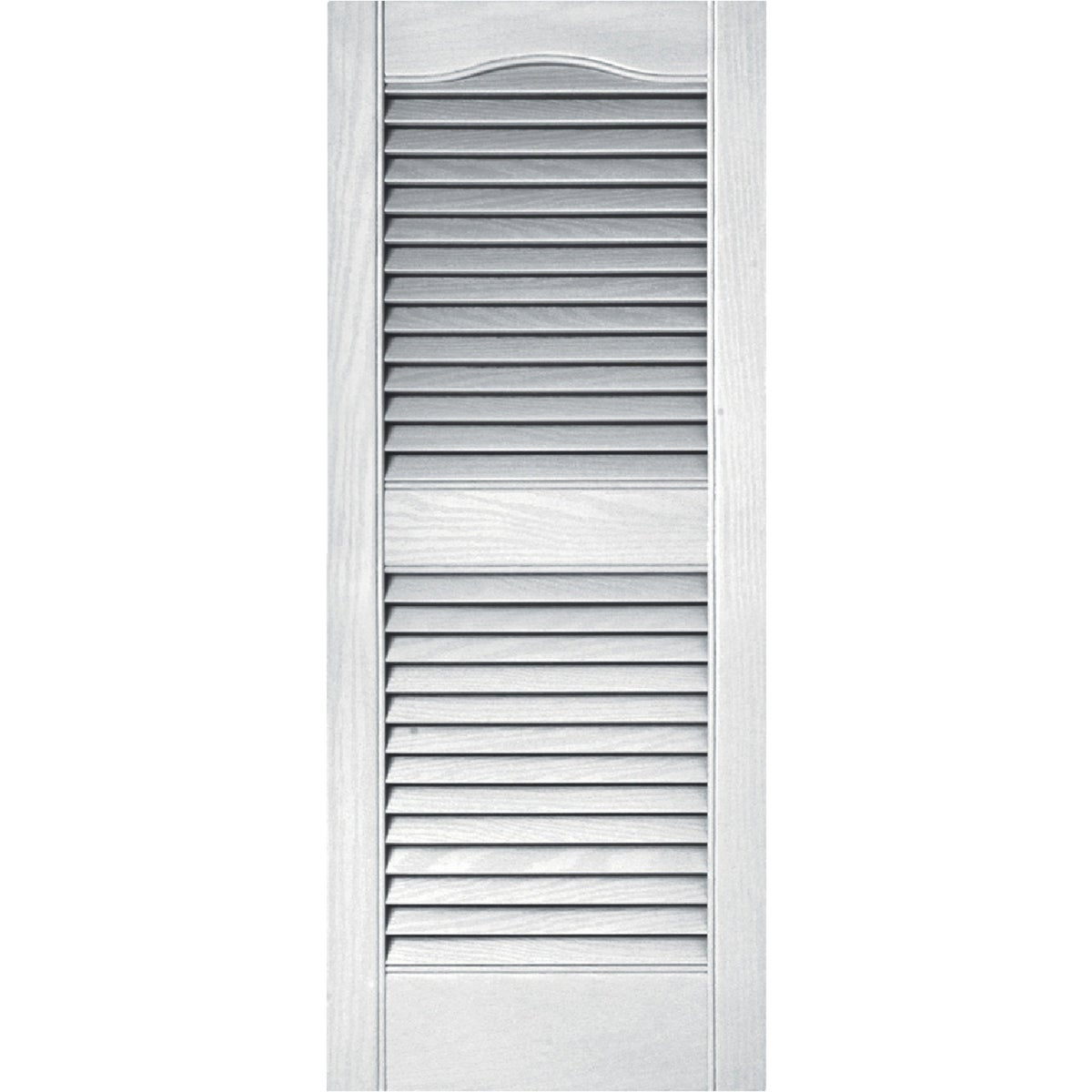 Builders Edge 15 In. x 36 In. Vinyl Louvered Shutter, (2-Pack ...