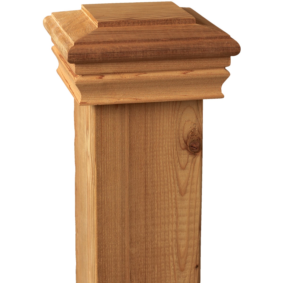 Deckorators 4 In. x 4 In. Cedar Press-On Post Cap – Hemlock Hardware