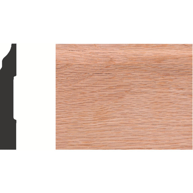 House of Fara Solid Red Oak Colonial Base Molding – Hemlock Hardware