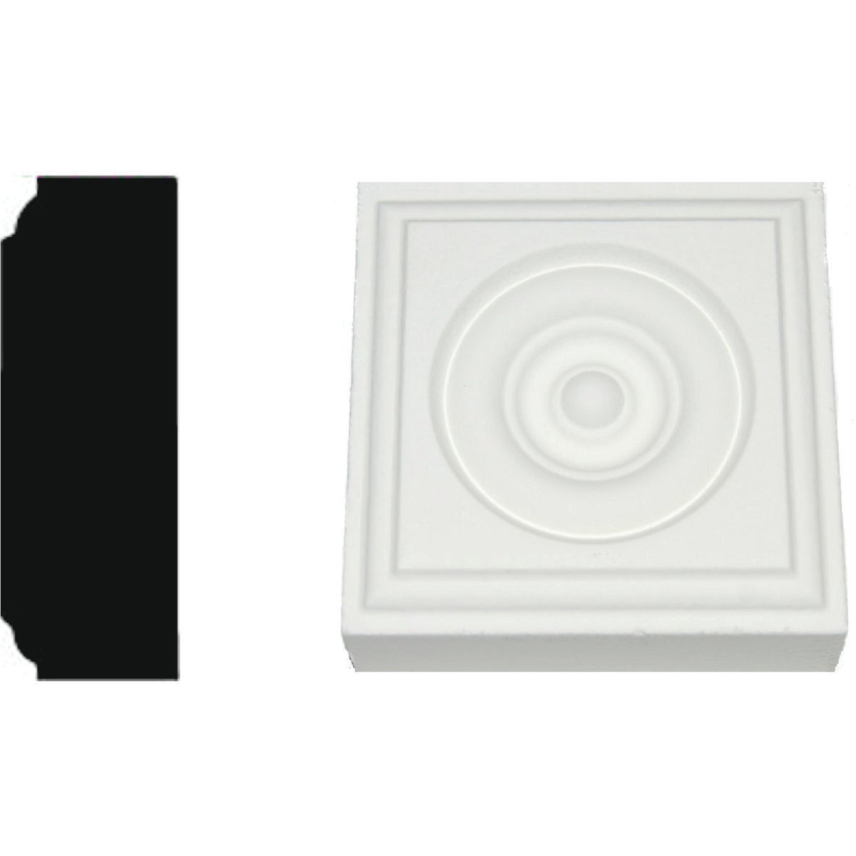 House of Fara 7/8 In. x 2-1/2 In. Primed MDF Rosette – Hemlock Hardware
