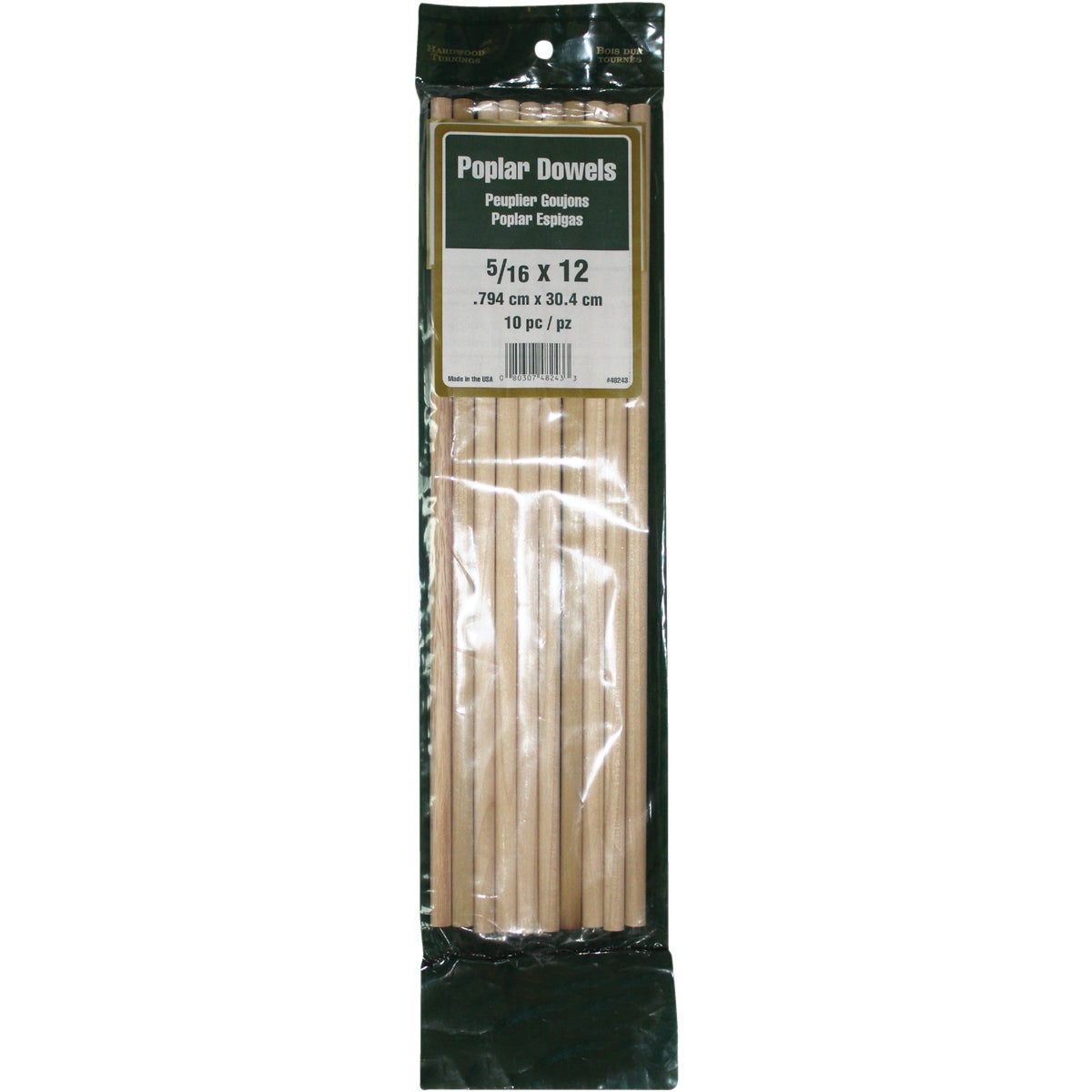 Madison Mill 5/16 In. x 12 In. Poplar Dowel Rod (10 Pieces) – Hemlock ...