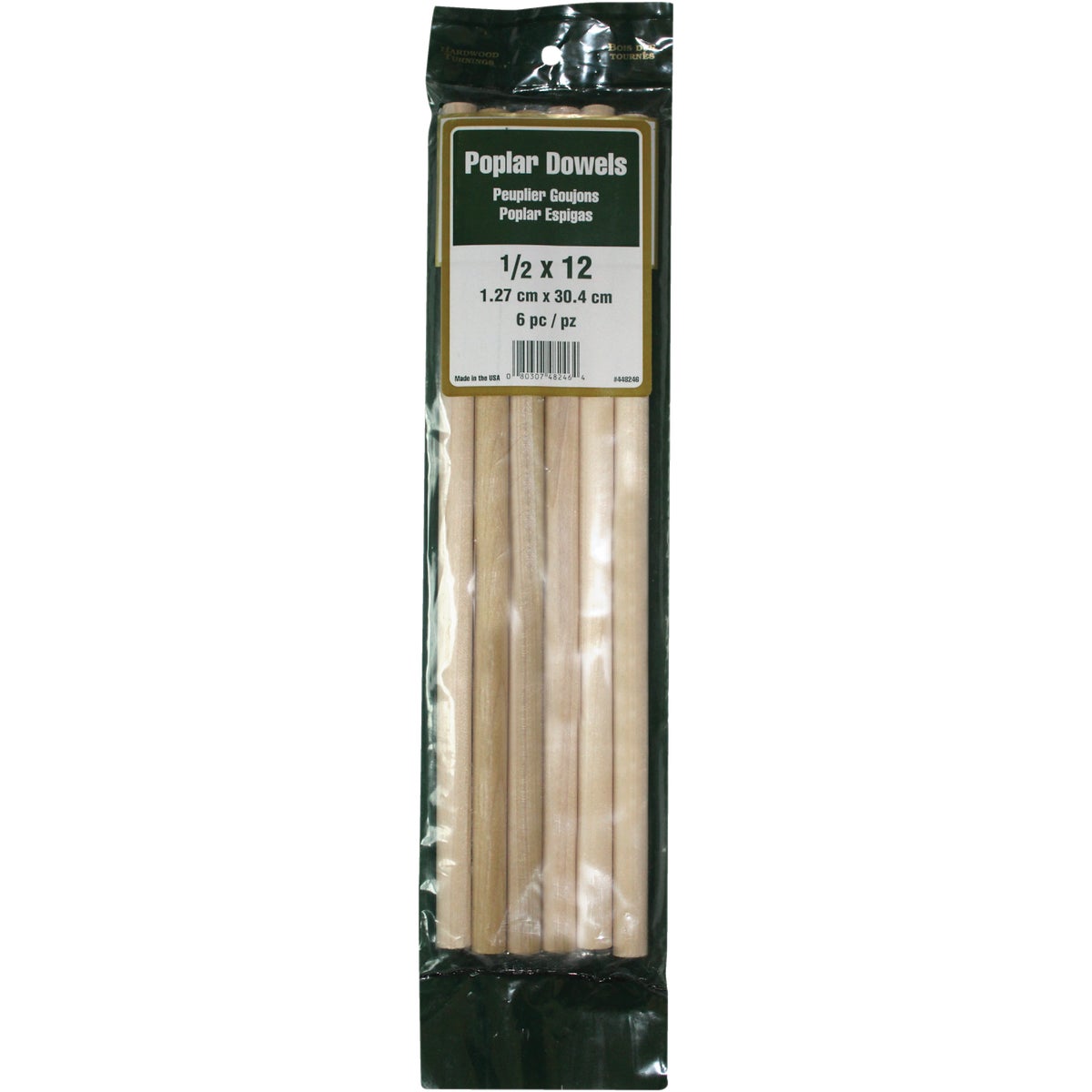 Madison Mill 1/2 In. x 12 In. Poplar Dowel Rod (6 Pieces) – Hemlock ...