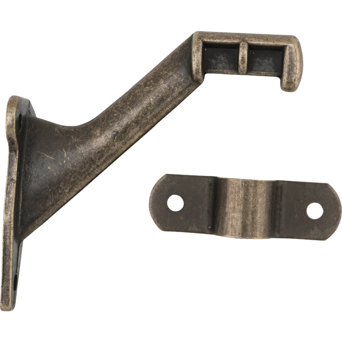 National 1420 Antique Brass Handrail Bracket – Hemlock Hardware