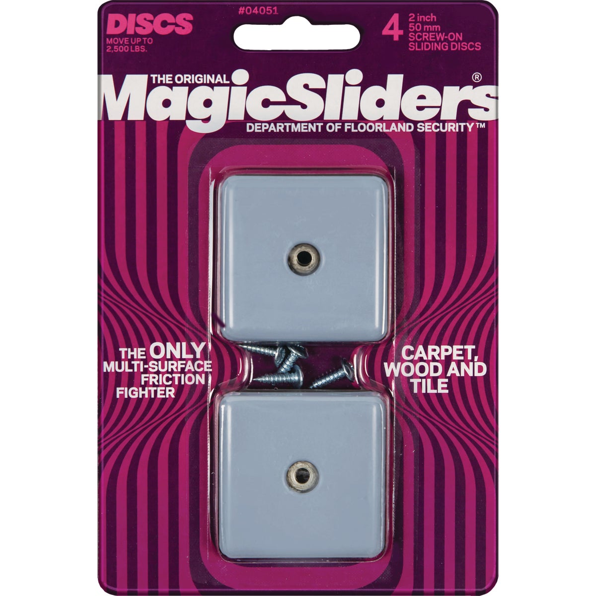 Magic Sliders 2 In. Screw-On Square Sliding Disc (4-Pack) – Hemlock ...