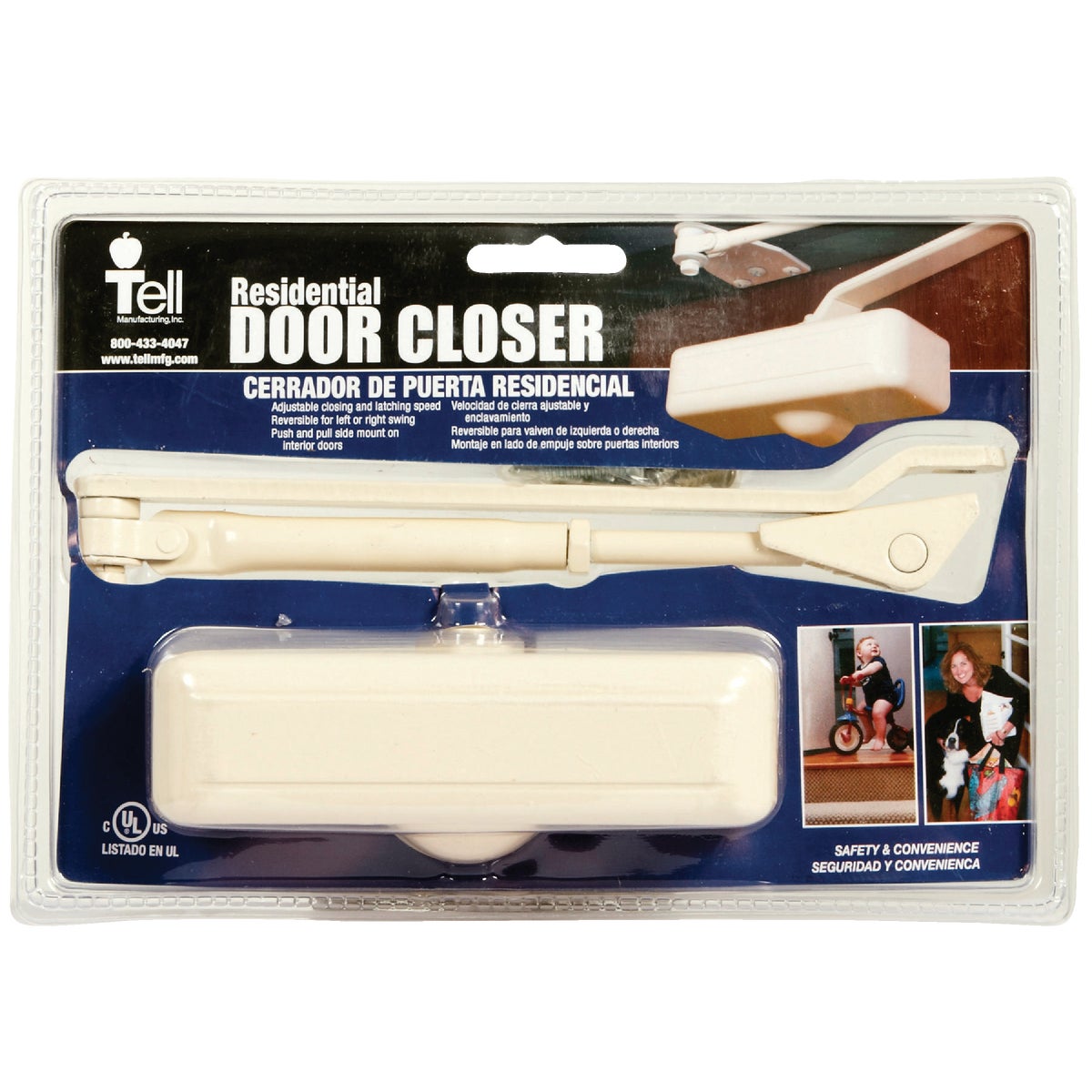 Tell Ivory Grade 3 Residential Door Closer – Hemlock Hardware