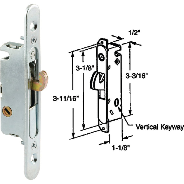 Prime-Line Mortise Patio Door Lock With Mounting Bracket – Hemlock Hardware