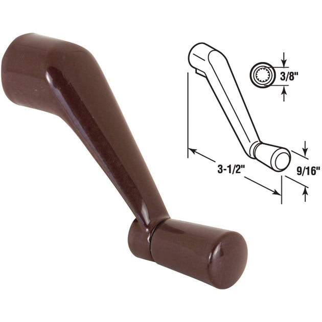 Prime-Line Bronze Spline Casement Window Crank Handle – Hemlock Hardware