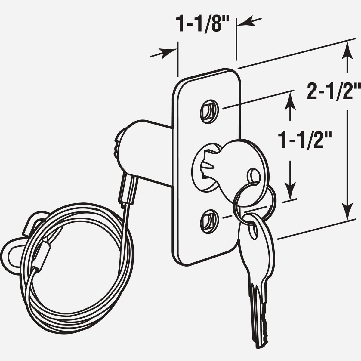 Prime-Line Garage Door Diecast Brushed Chrome Emergency Release Kit ...