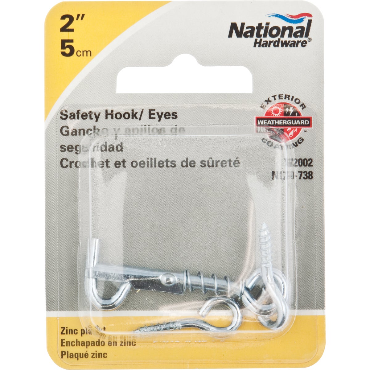 National Steel 2 In. Safety Gate Hook & Eye Bolt – Hemlock Hardware