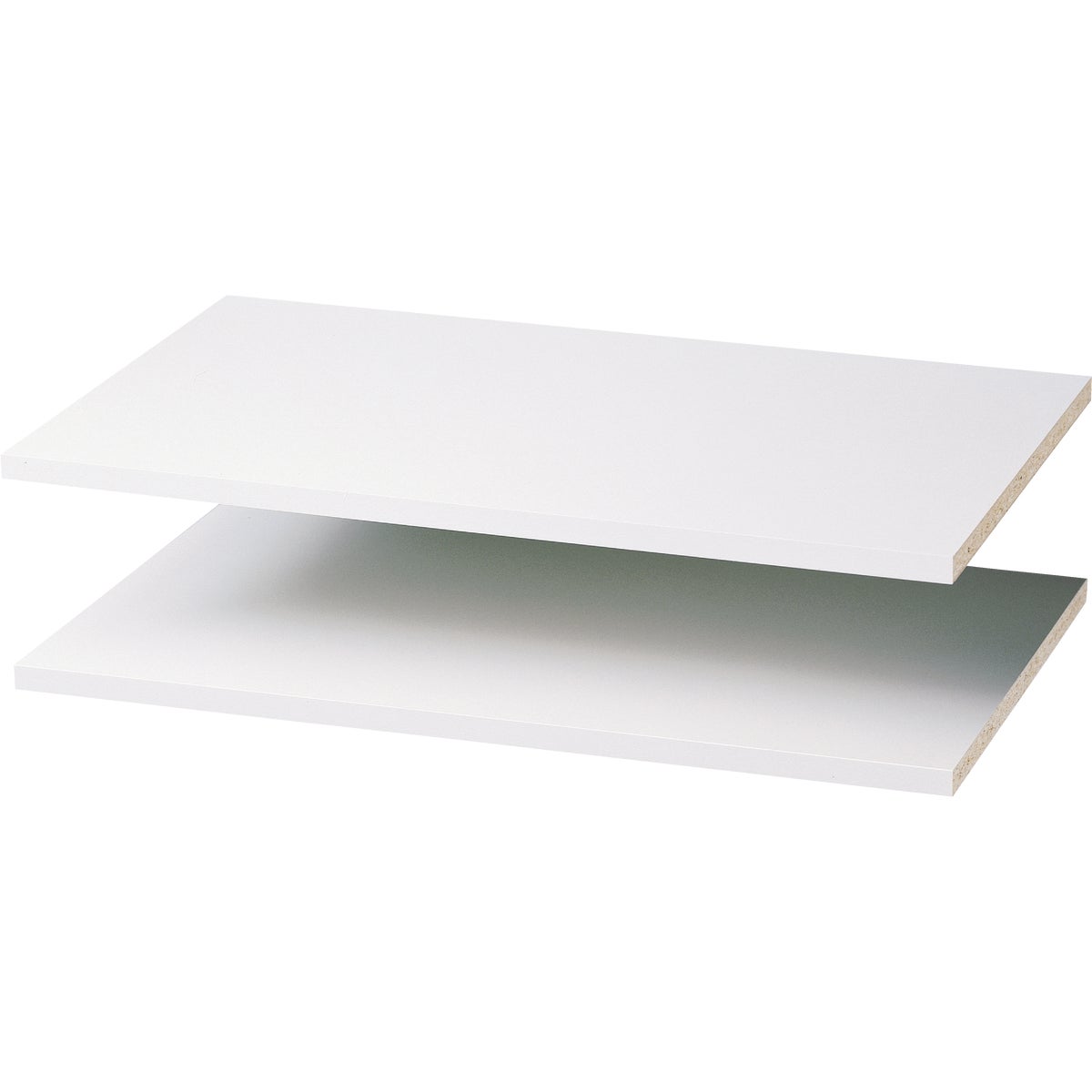 Easy Track 2 Ft. W. x 14 In. D. Laminated Closet Shelf, White (2-Pack ...