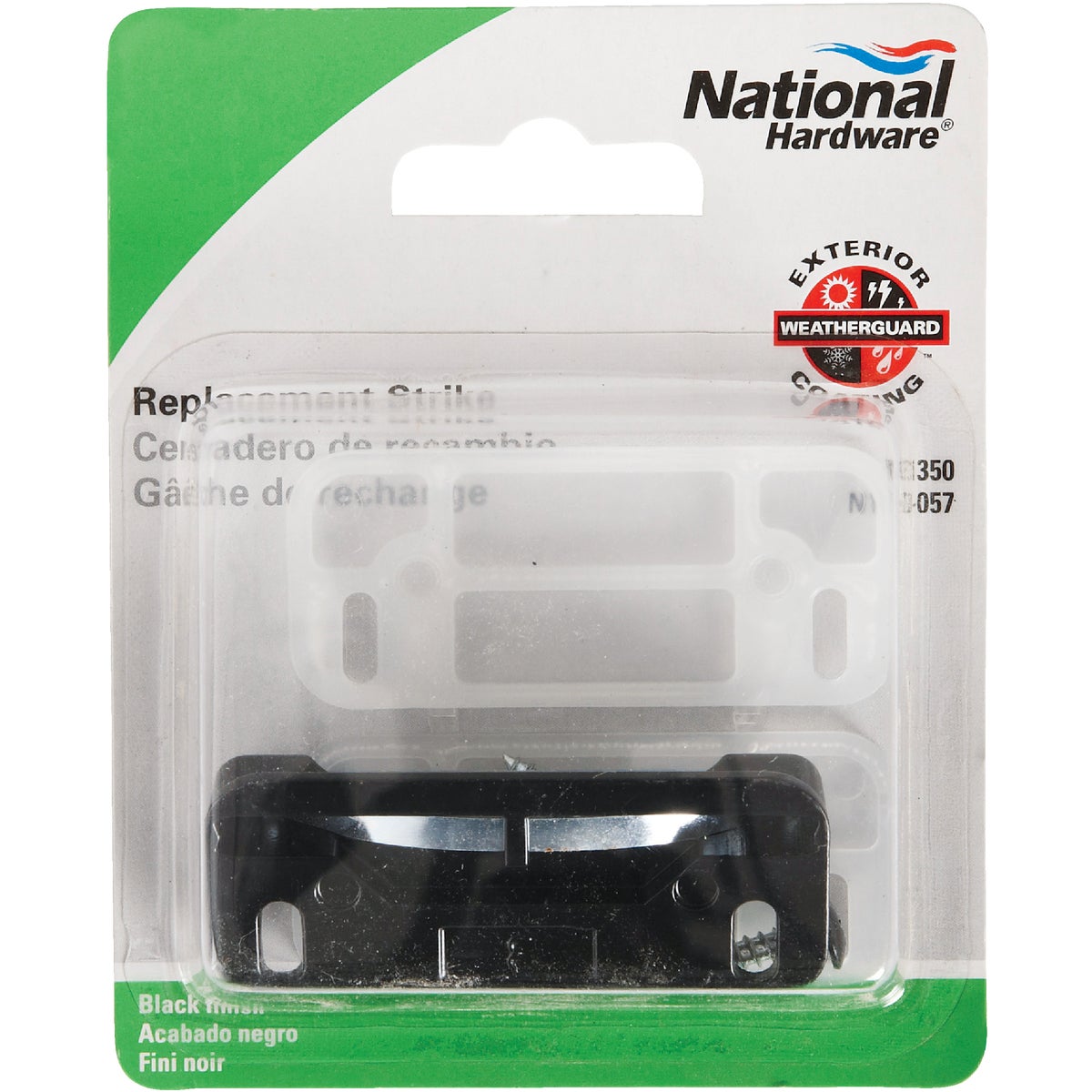 National Black Screen Door Strike Plate – Hemlock Hardware