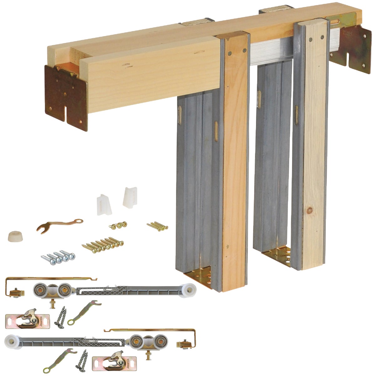 Johnson Hardware Soft Close Pocket Door Frame Hardware – Hemlock Hardware