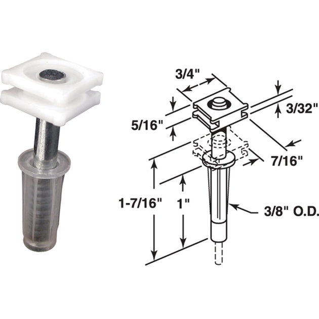 Prime-Line Bifold Door Square Top Guide – Hemlock Hardware