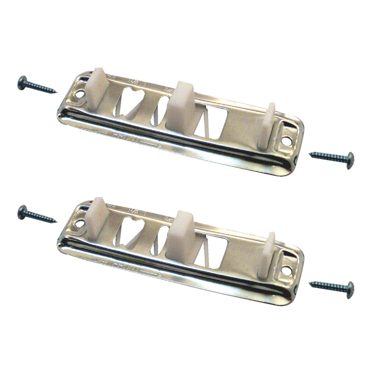 Prime-Line Adjustable Steel Base Bypass Door Bottom Guide (2 Count ...