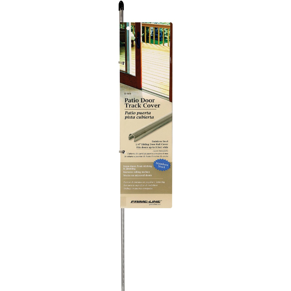 Prime-Line Stainless Steel Sliding Door Track Cover – Hemlock Hardware