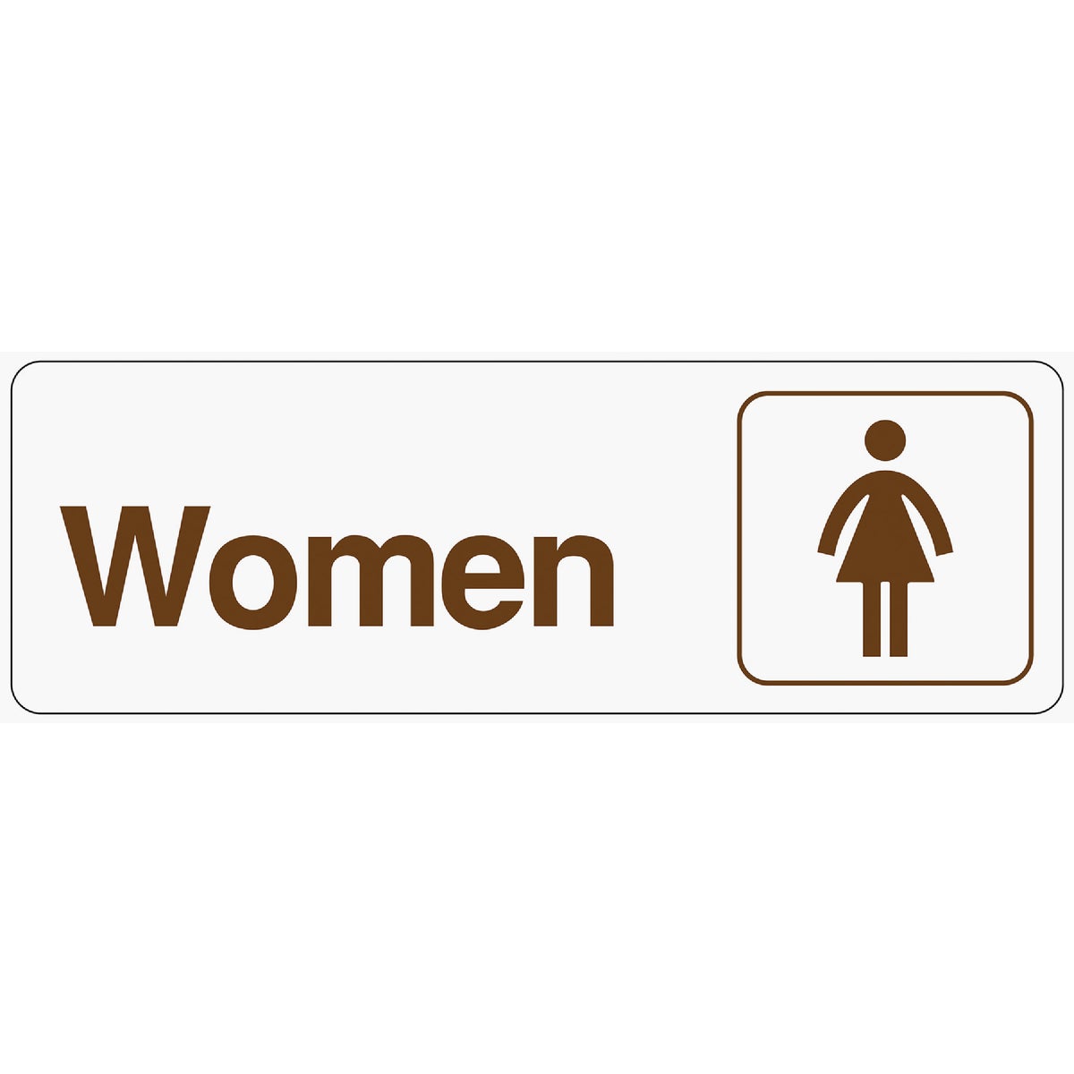 Hy-Ko Deco Series Plastic Restroom Sign, Women – Hemlock Hardware