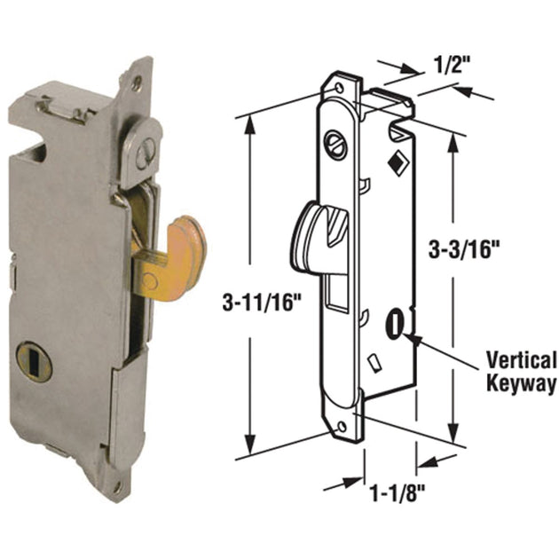 Prime-Line Sliding Patio Door Vertical Mortise Lock – Hemlock Hardware