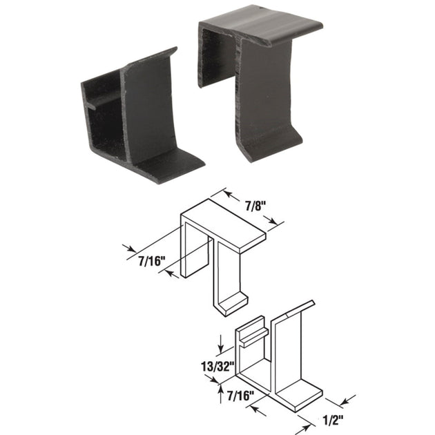 Prime-Line Top & Bottom Screen Retainer Clips – Hemlock Hardware
