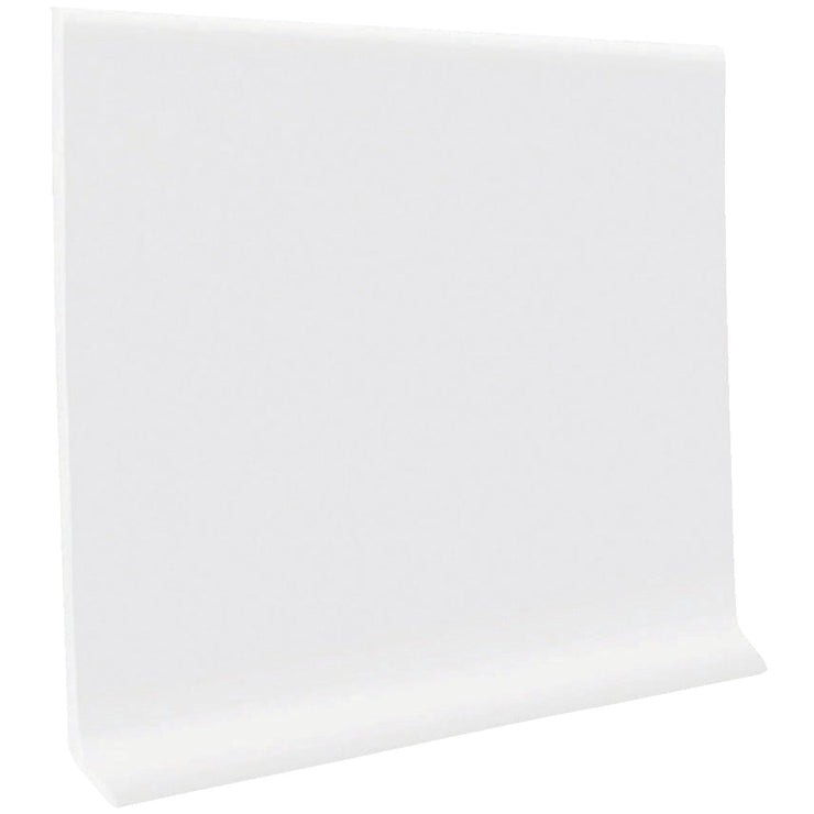 Roppe 4 In. x 20 Ft. Roll Snow White Vinyl Self-Stick Wall Cove Base ...