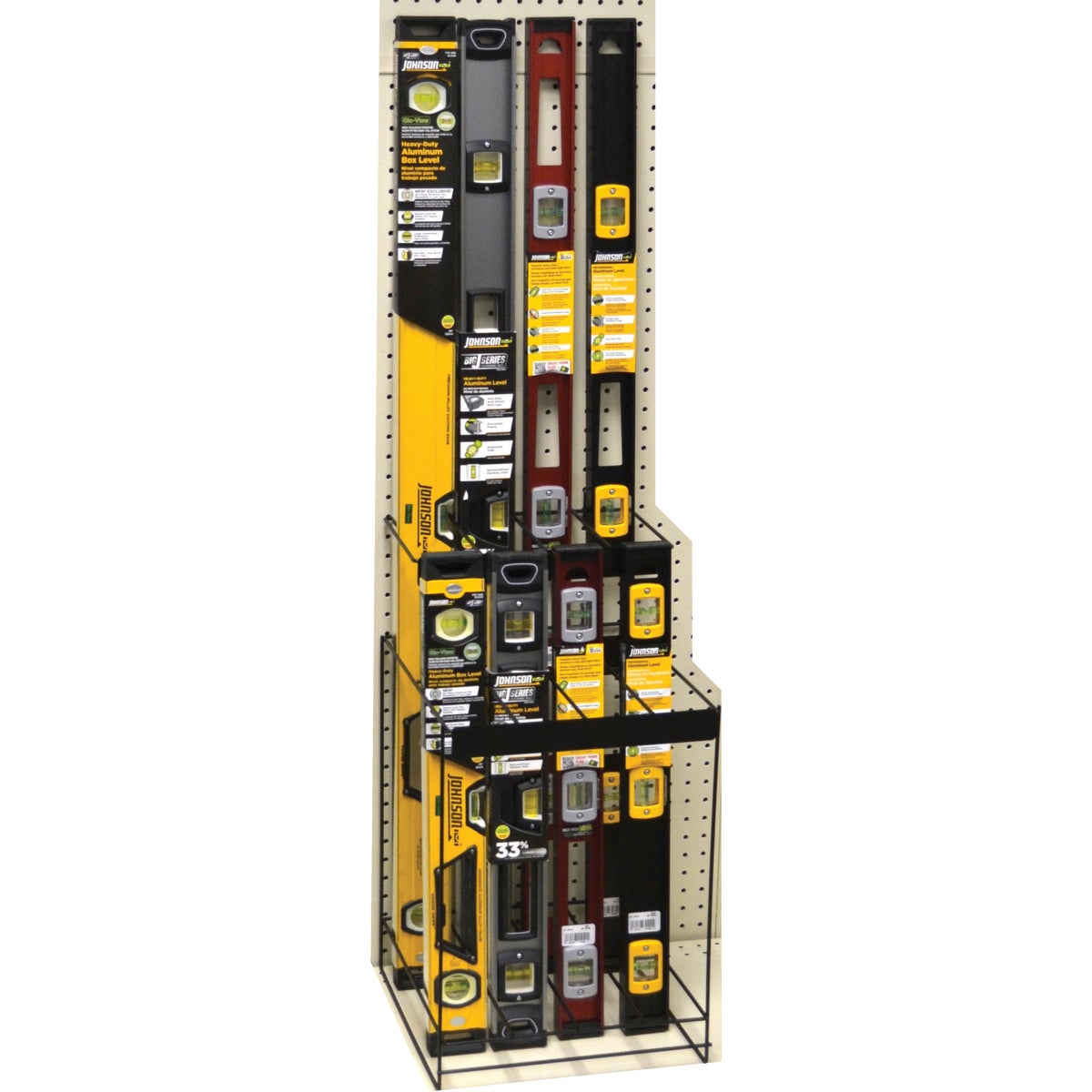 Johnson 8-Section Level 13 In. W. Wire Display Rack – Hemlock Hardware
