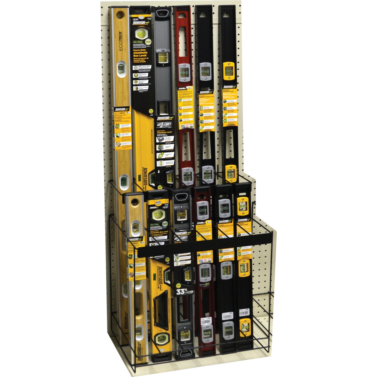 Johnson 12-Section Level 19.25 In. W. Wire Display Rack – Hemlock Hardware