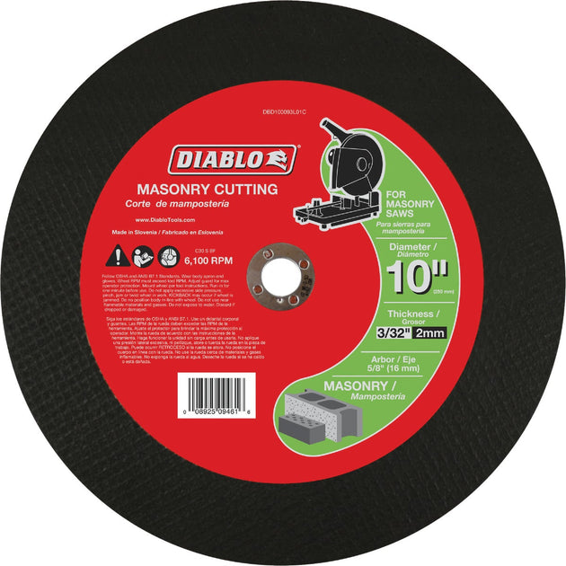 Diablo Type 1 Masonry Cut-Off Wheel – Hemlock Hardware