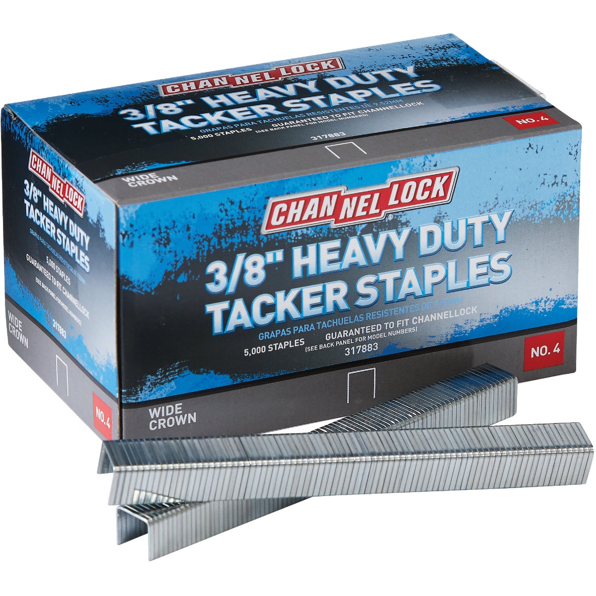 Channellock No. 4 Hammer Tacker Staple, 3/8 In. (5000-Pack) – Hemlock ...
