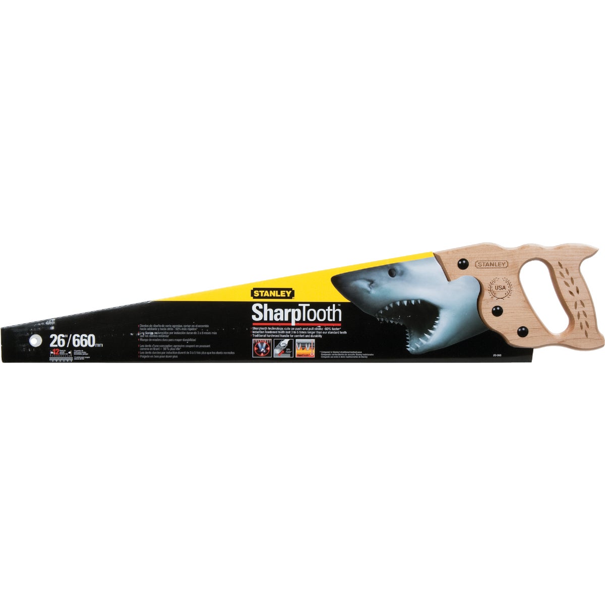 Stanley 26 In. L. Blade 12 PPI Hardwood Handle Hand Saw – Hemlock Hardware