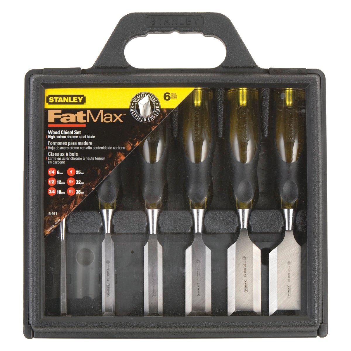 Stanley FatMax Wood Chisel Set (6-Piece) – Hemlock Hardware