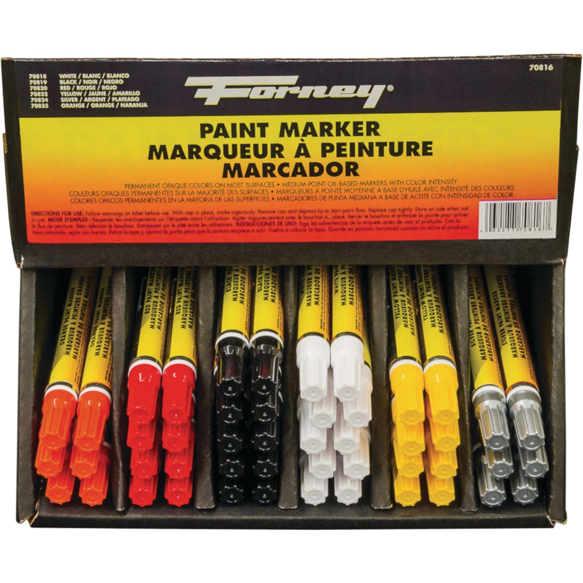 Forney 48-Piece Nib Point Paint Marker Display Set – Hemlock Hardware