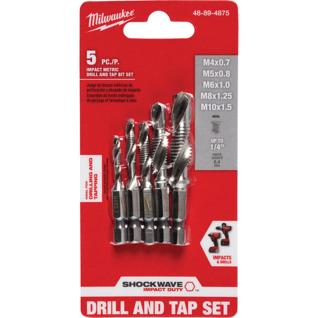 Milwaukee Shockwave Metric Tap Drill Bit Set – Hemlock Hardware