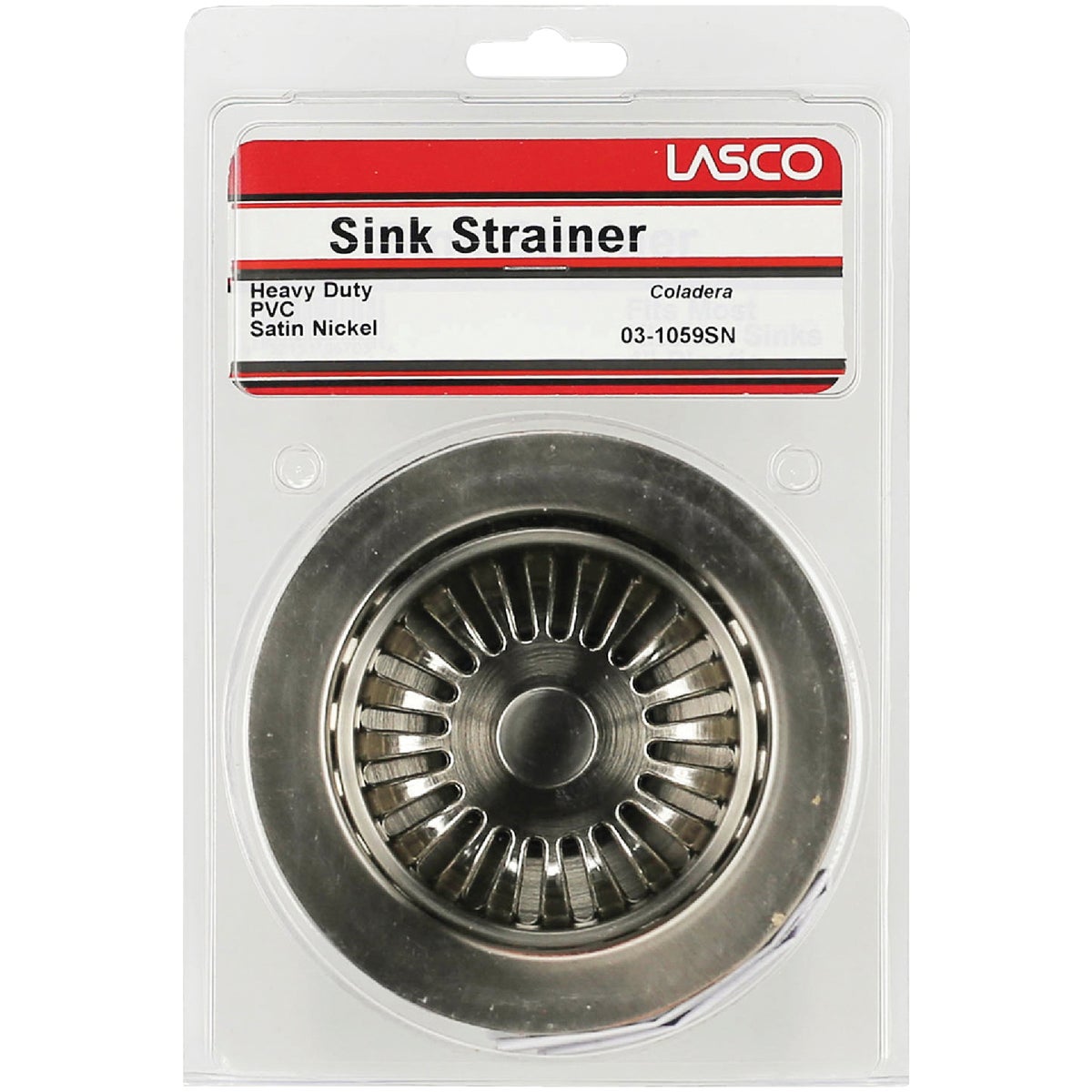 Lasco 3-1/2 In. Heavy-Duty Basket Strainer Assembly, Satin Nickel ...