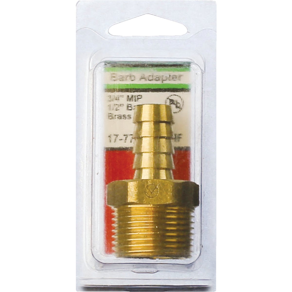 Lasco 3/4 In. MPT x 1/2 In. Brass Hose Barb Adapter – Hemlock Hardware