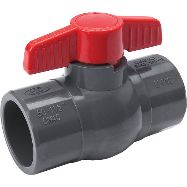 ProLine PVC Schedule 80 Grey Ball Valve Solvent Weld – Hemlock Hardware