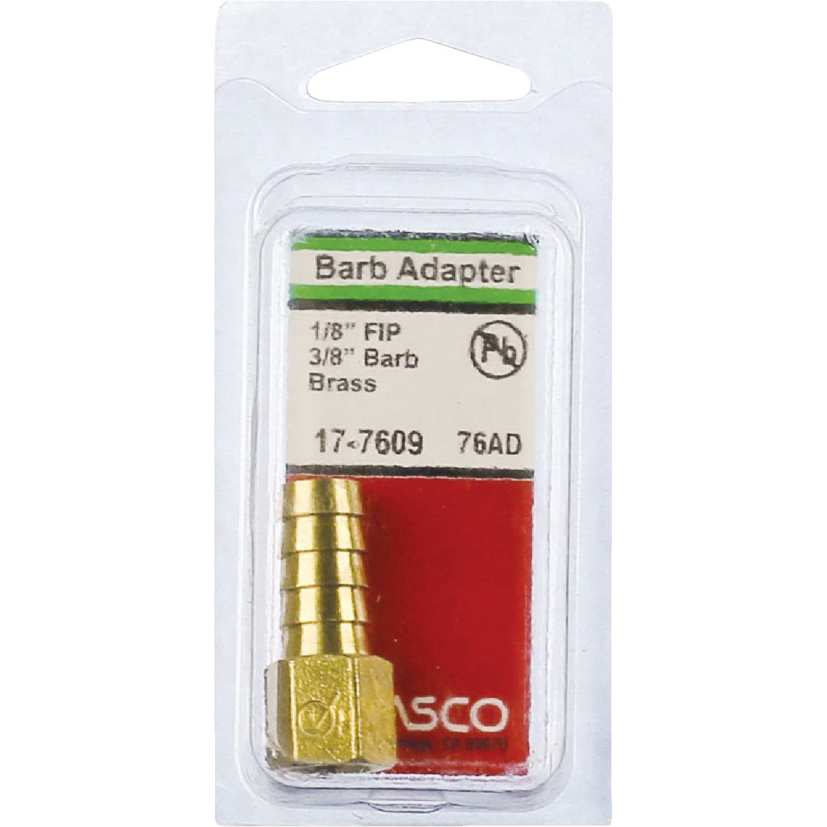 Lasco 1/8 In. FPT X 3/8 In. Brass Hose Barb Adapter – Hemlock Hardware
