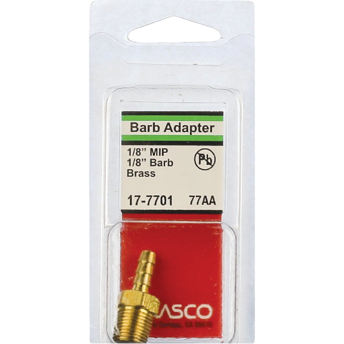Lasco 1/8 In. MPT x 1/8 In. Brass Hose Barb Adapter – Hemlock Hardware