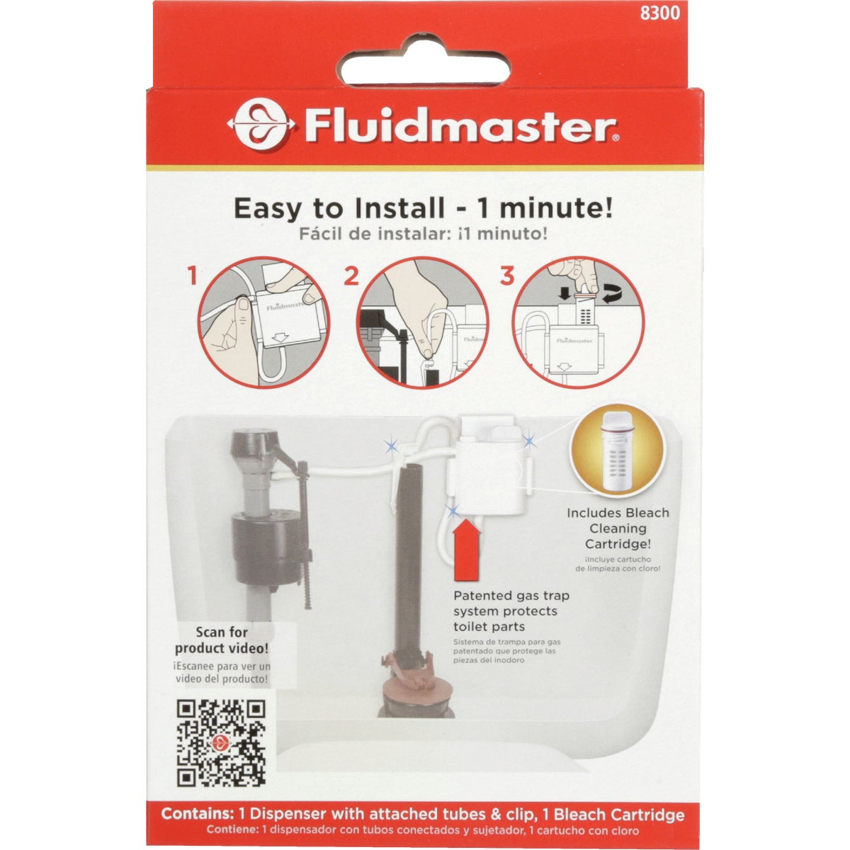 Fluidmaster Flush 'n Sparkle Automatic Toilet Bowl Cleaning System wit ...