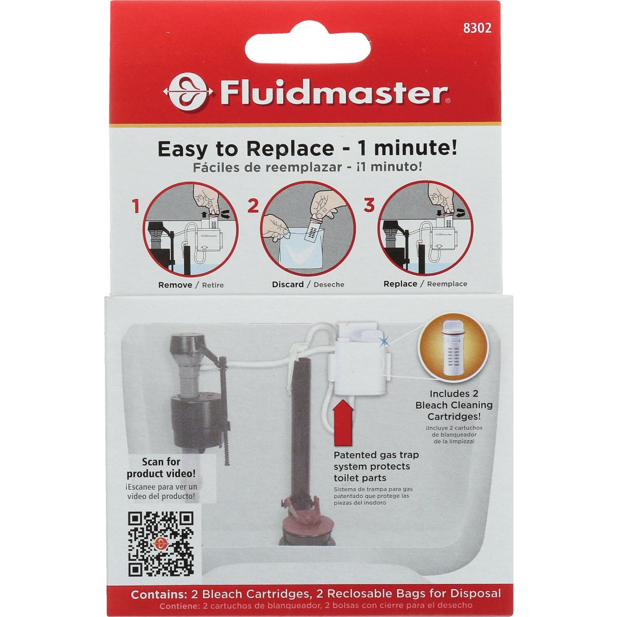 Fluidmaster Flush 'n Sparkle Automatic Toilet Bowl Cleaning System wit ...