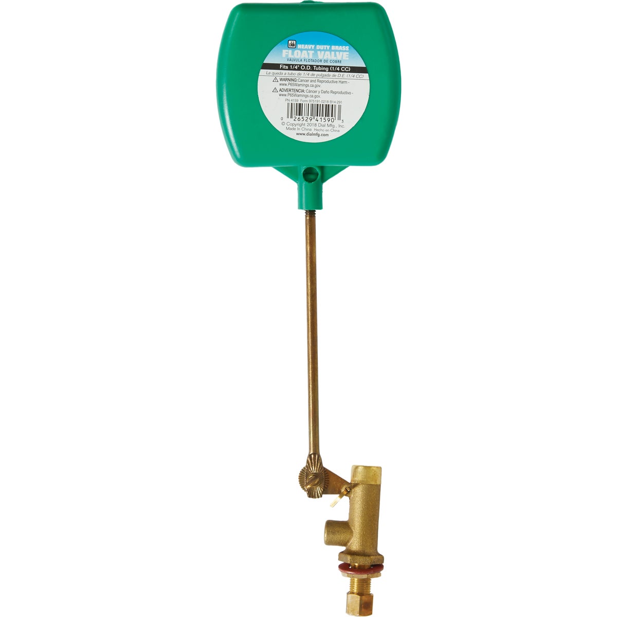 Dial 1/4 In. Brass Deluxe Heavy-Duty Evaporative Cooler Valve w/2-Piec ...