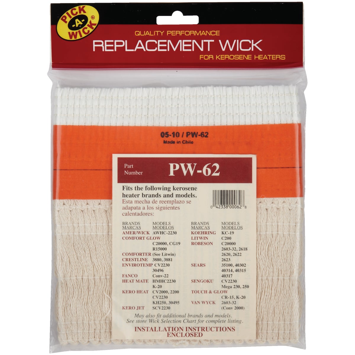 Pick-A-Wick PW-62 Kerosene Heater Wick – Hemlock Hardware